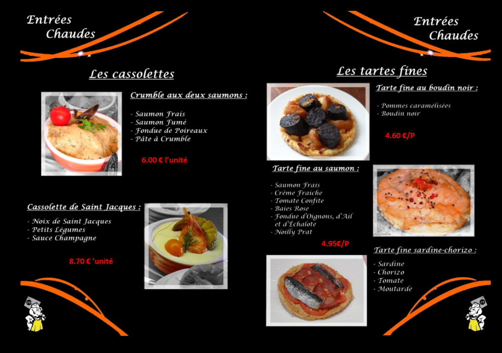 Entrées chaudes – Maison gesbert