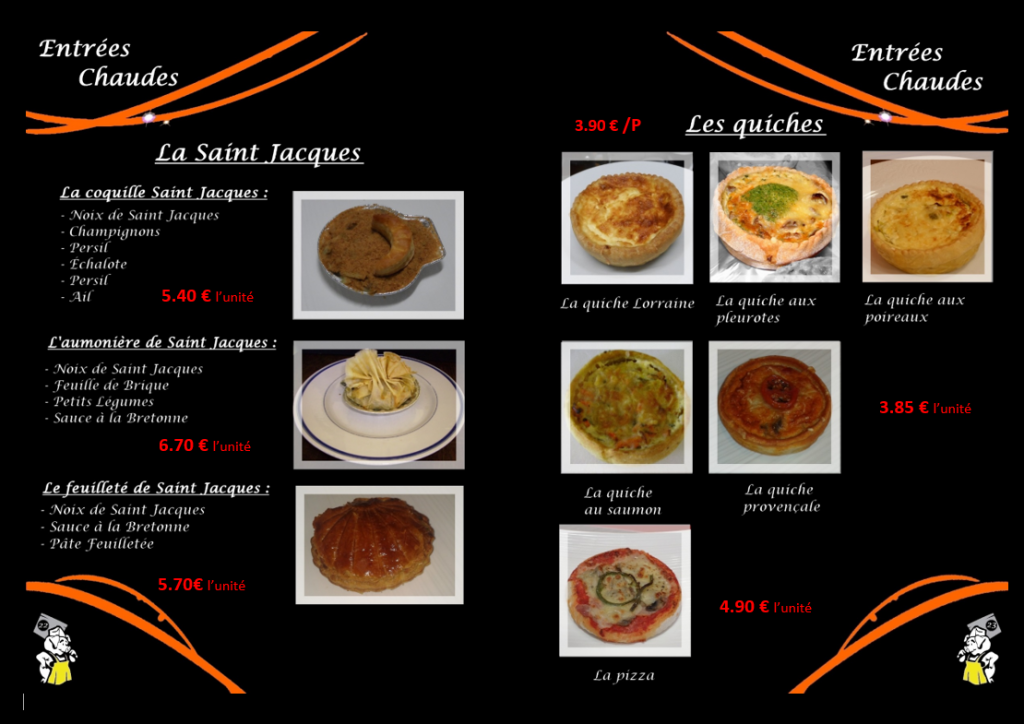 Entrées chaudes – Maison gesbert